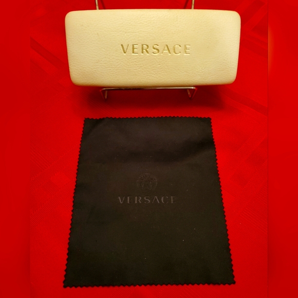 Versace | Accessories | Versace Glasses Case With Cloth | Poshmark